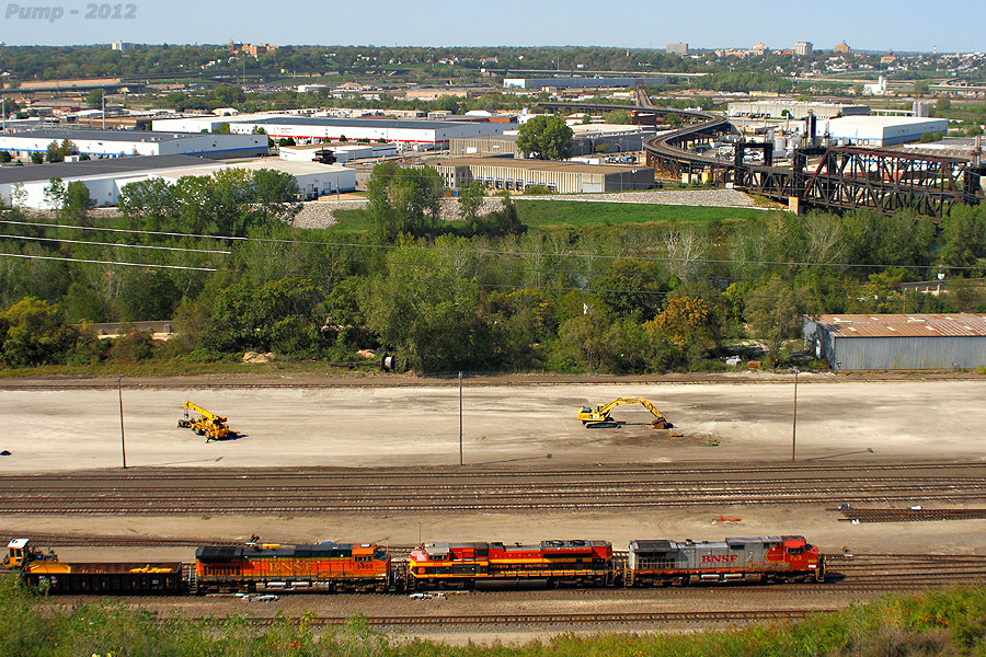 Northbound BNSF Mixed Freight Train